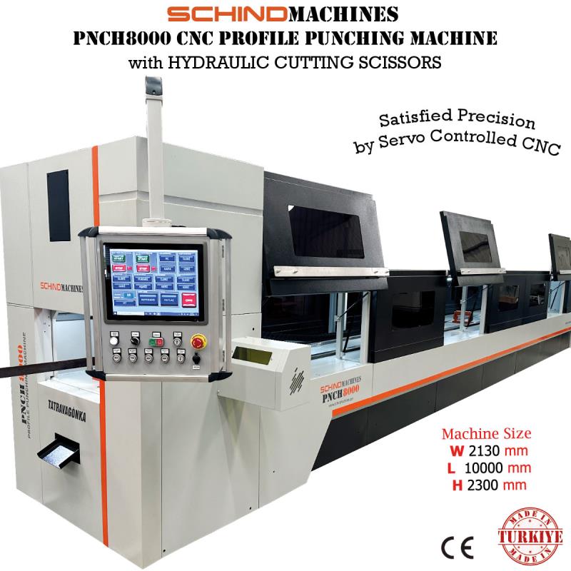 SCHINDMACHINES PNCH8000 CNC PROFILE PUNCHING and CUTTING MACHINE ...