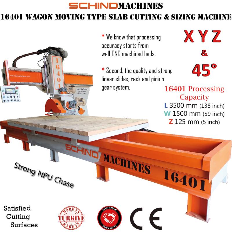 SCHIND 16401-4 NPU Marble, Granite and Natural Stone Cutting Machine ...